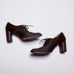 Rodo | Shoes | Rodo Lace Up Block Heels Made In Italy | Poshmark